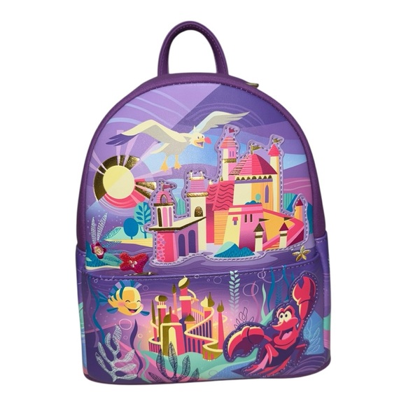 Loungefly | Bags | Loungefly Disney The Little Mermaid Ariel Castle ...